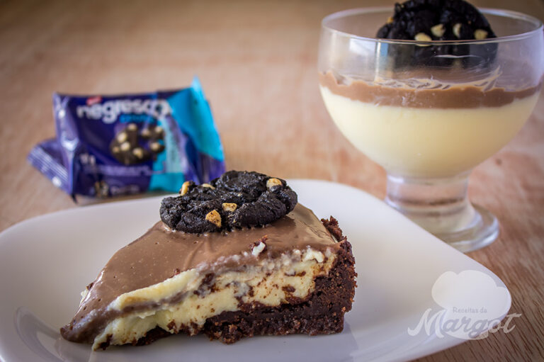 Torta de cookie Negresco Nestlé - Receitas da Margot